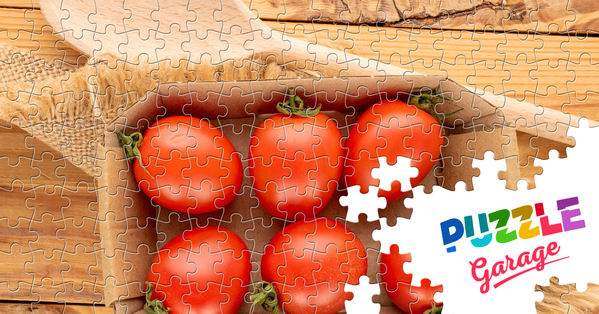 Tomatoes in a box Jigsaw Puzzle (Plants, Vegetables) | Puzzle Garage