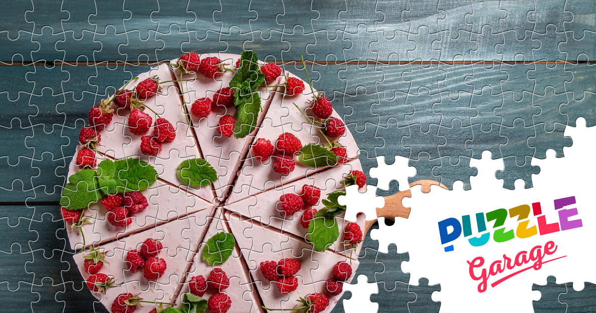 Raspberry cheesecake Jigsaw Puzzle (Home, Food) | Puzzle Garage