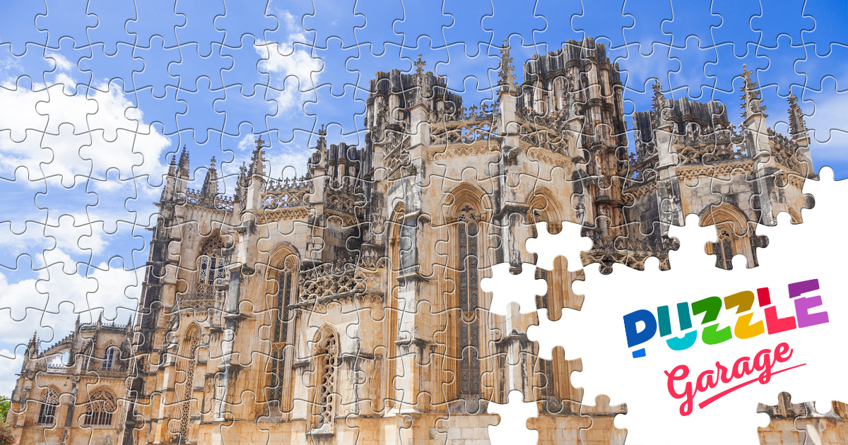 Facade of the Monastery of Santa Maria da Vitoria, Batalha Jigsaw ...