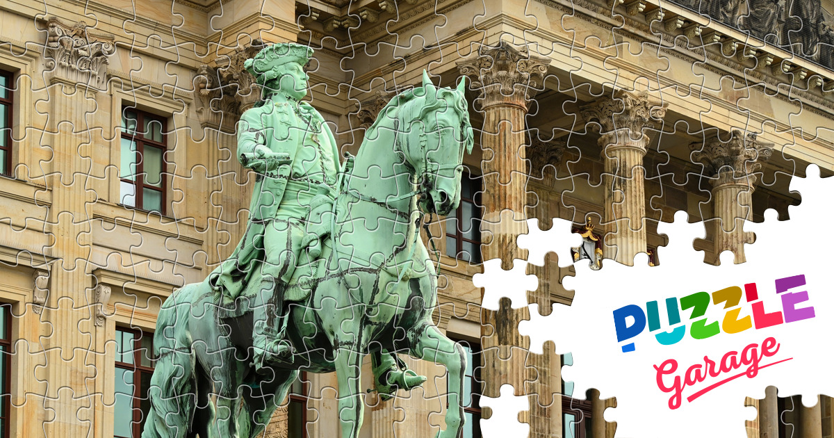 Sculpture of Karl Wilhelm Ferdinand, Braunschweig Jigsaw Puzzle ...