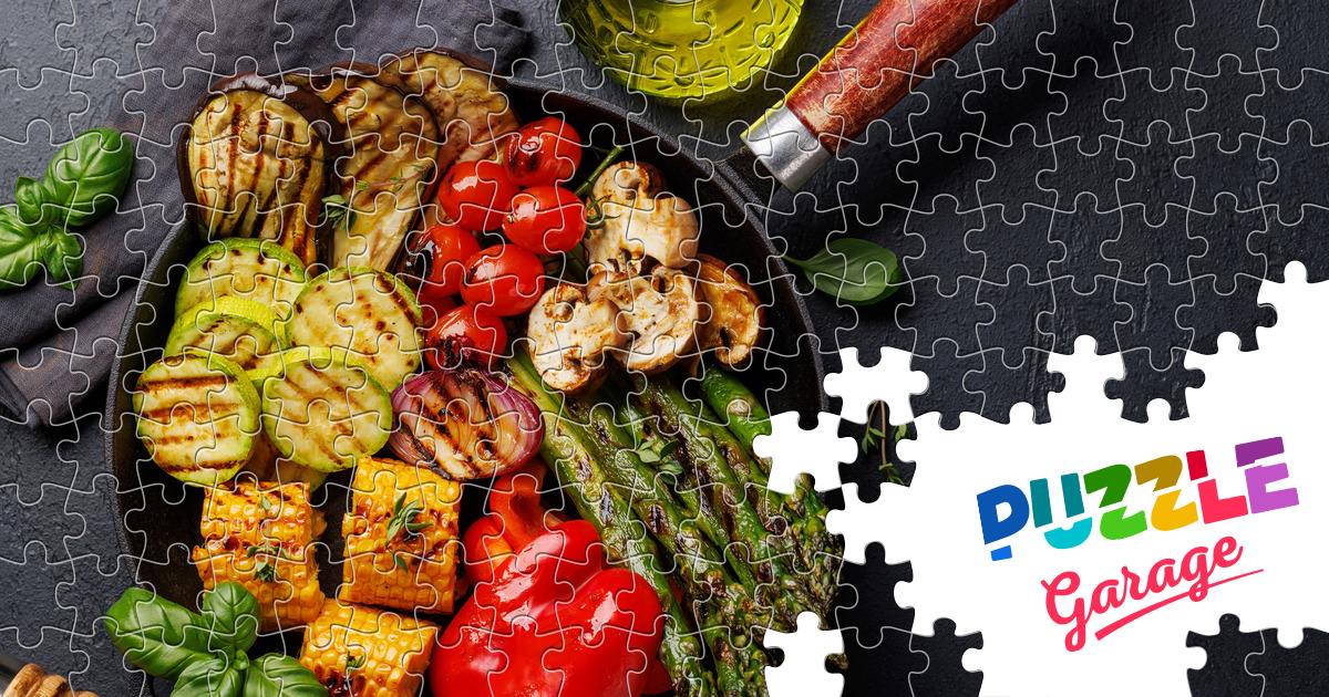 Vegetables in a frying pan Jigsaw Puzzle (Plants, Vegetables) | Puzzle ...
