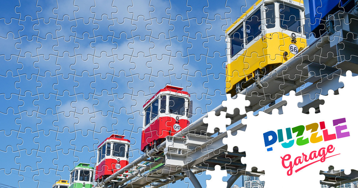 Capsule train in Busan Jigsaw Puzzle (Technics, Trains) | Puzzle Garage