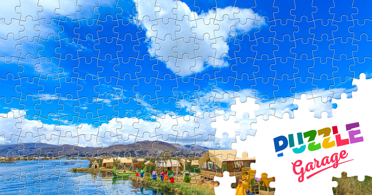 Boats on Lake Titicaca Jigsaw Puzzle (Countries, Peru) | Puzzle Garage