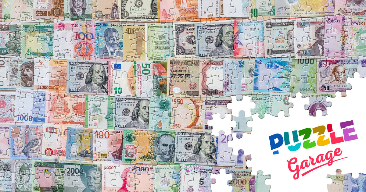 World money collection Jigsaw Puzzle (Other, Collecting) | Puzzle Garage