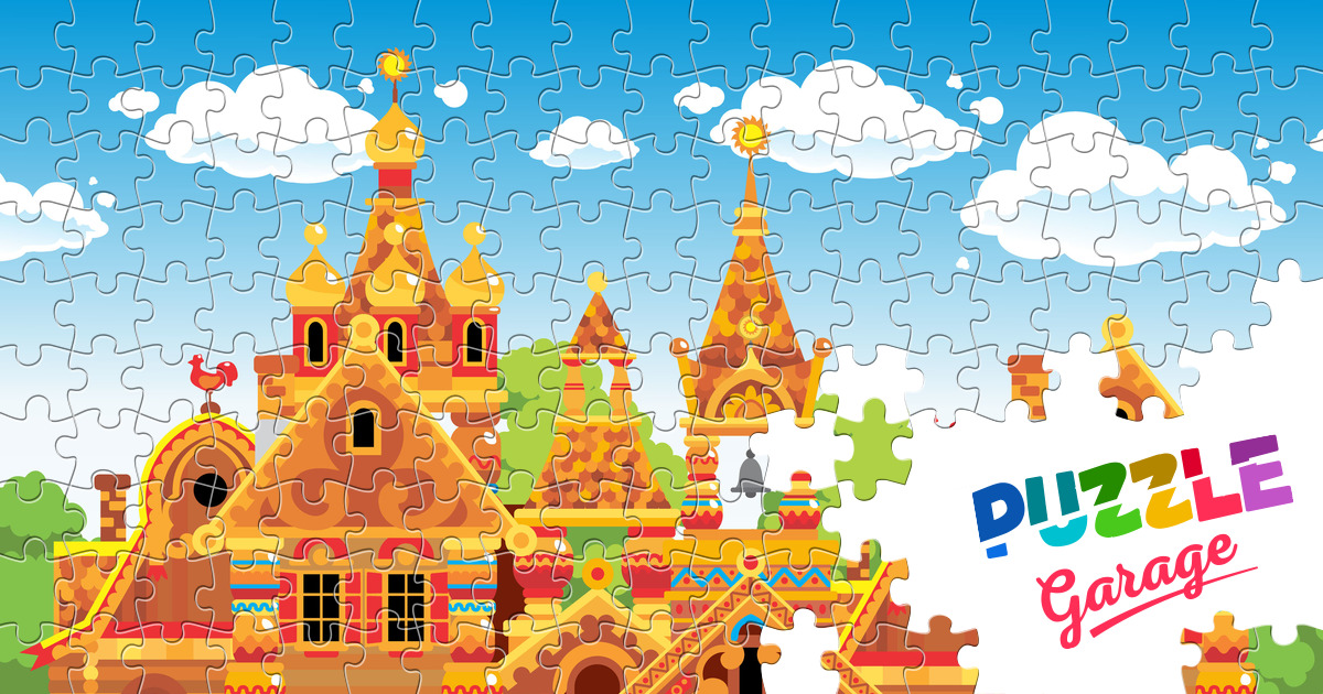 Fairy palace Jigsaw Puzzle (For children, Cartoon Illustrations) | Puzzle Garage
