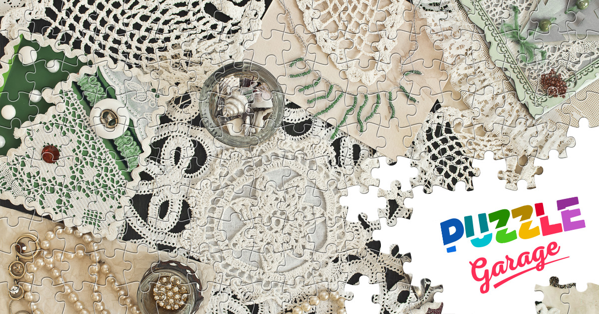 Lace on the table Jigsaw Puzzle (Home, Needlework) | Puzzle Garage