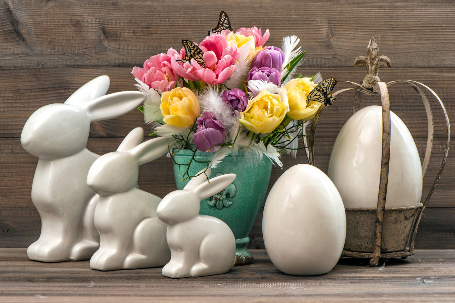 Easter bunnies and eggs Jigsaw Puzzle (Holidays, Easter) | Puzzle Garage