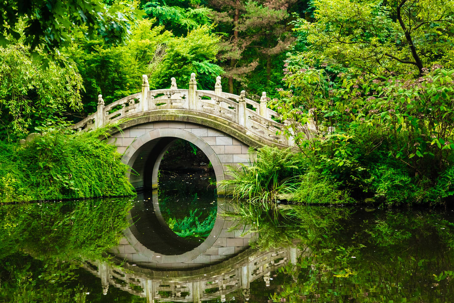 Bridge in the garden Jigsaw Puzzle (Architecture, Bridges) | Puzzle Garage
