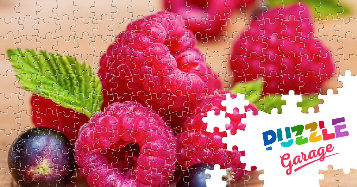 Close-up of raspberries and currants Jigsaw Puzzle (Plants, Berries) | Puzzle Garage
