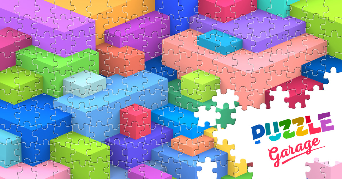3D Rectangles Jigsaw Puzzle Other Abstraction Puzzle Garage 3d-rectangles-jigsaw-puzzle-other-abstraction-puzzle-garage