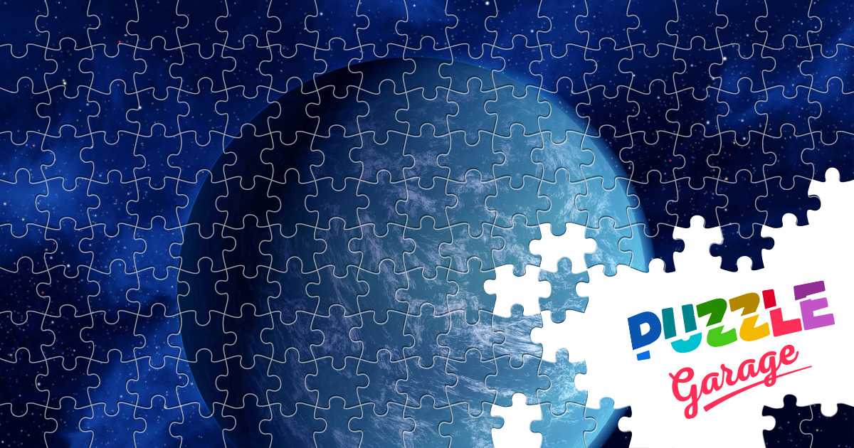 Blue Exoplanet Jigsaw Puzzle (Space, Sci-Fi) | Puzzle Garage