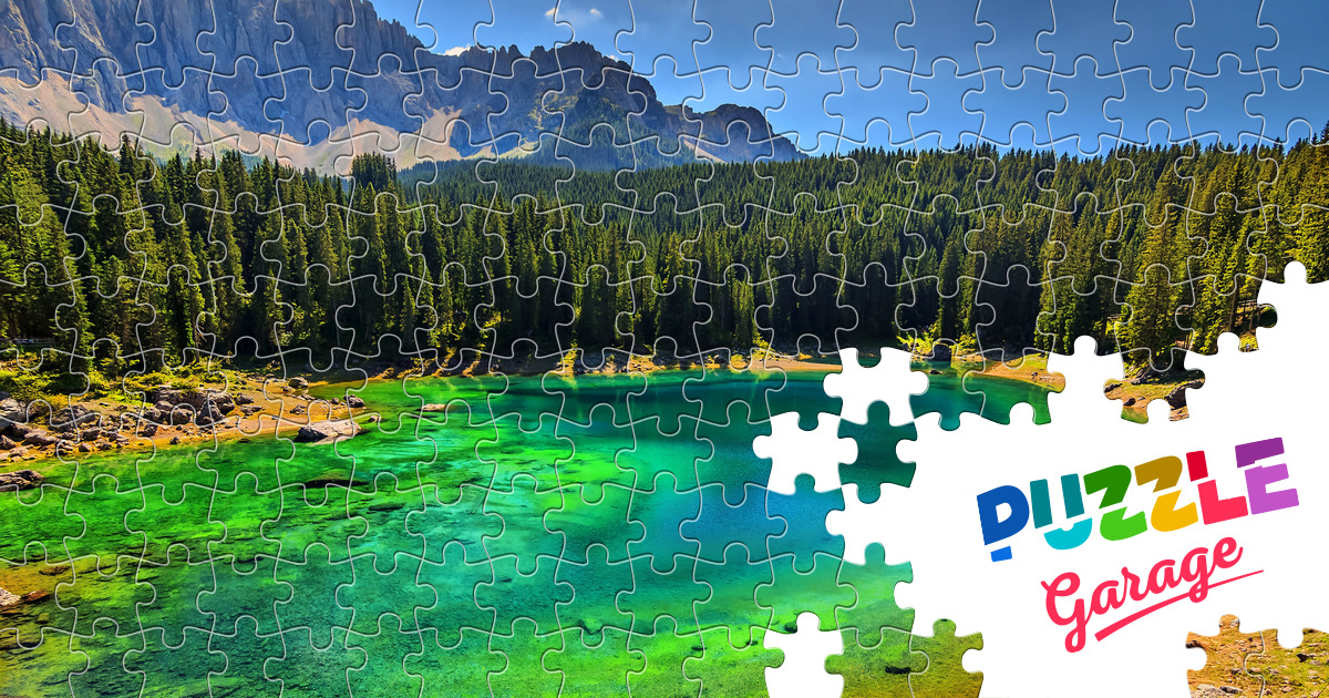 Lake Carezza Jigsaw Puzzle (Countries, Italy) | Puzzle Garage