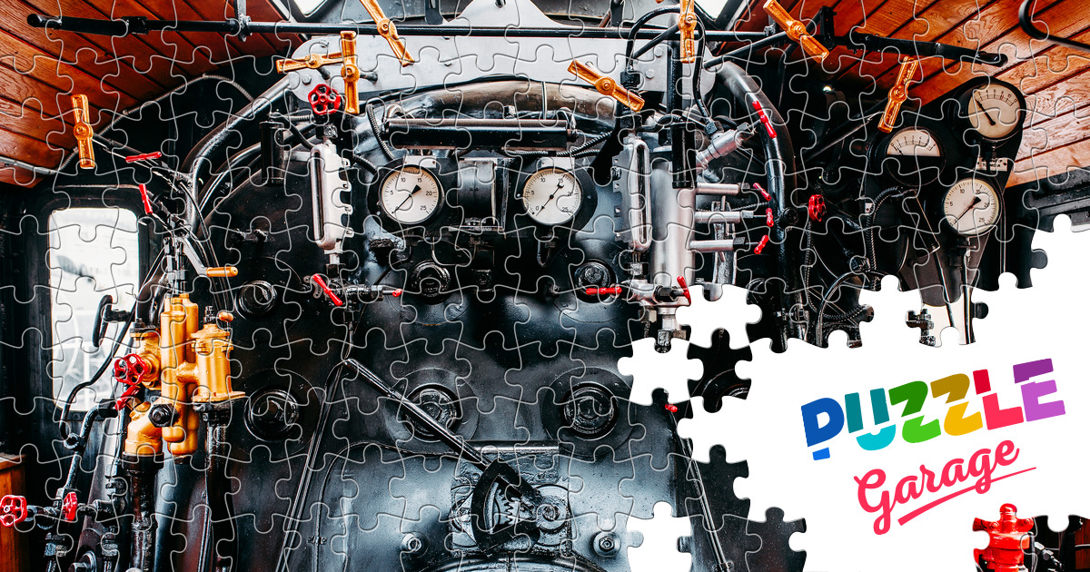 Old steam locomotive Jigsaw Puzzle (Technics, Trains) | Puzzle Garage