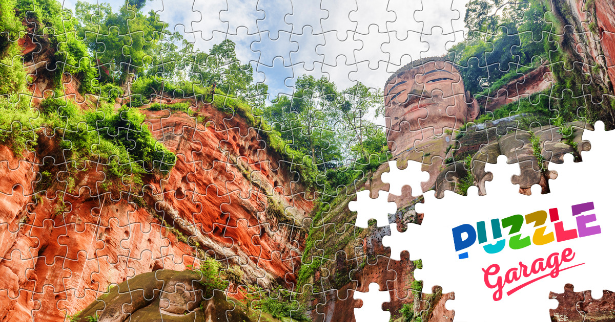 Leshan Giant Buddha Jigsaw Puzzle (Countries, China) | Puzzle Garage