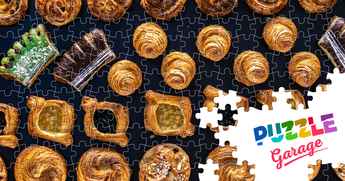 Sweet puff pastry Jigsaw Puzzle (Home, Food) | Puzzle Garage