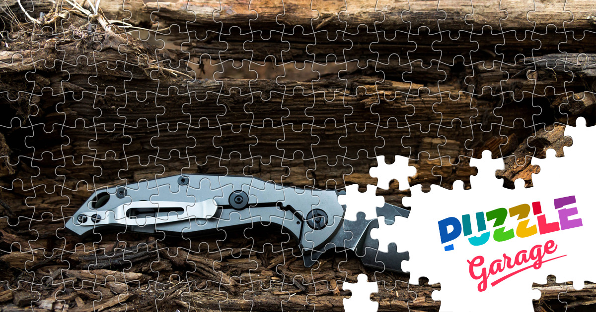 Titanium Handle Folding Knife Jigsaw Puzzle (Stuff, Weapons) | Puzzle ...