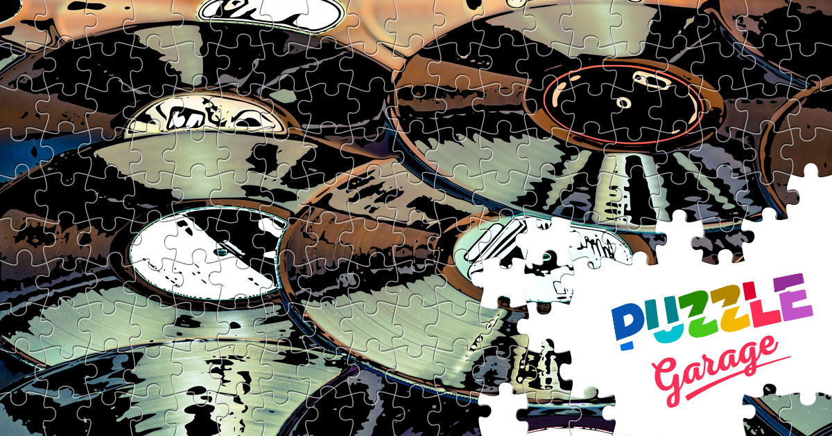 Music records Jigsaw Puzzle (Other, Collecting) | Puzzle Garage