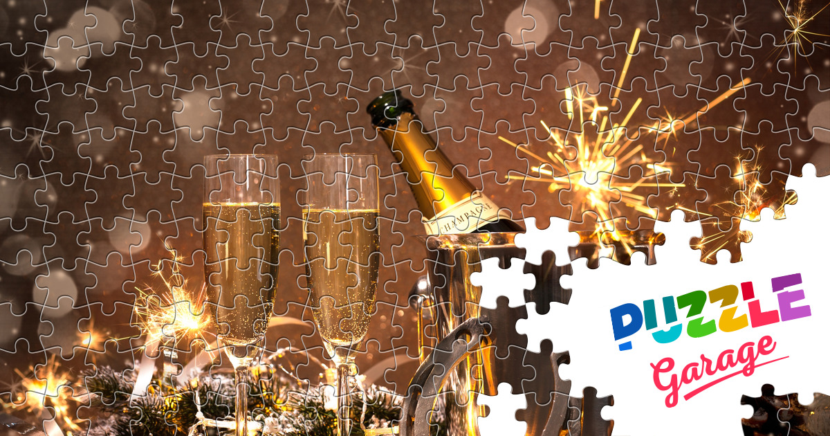 Сhampagne on New Year's Eve Jigsaw Puzzle (Holidays, New Year) | Puzzle ...