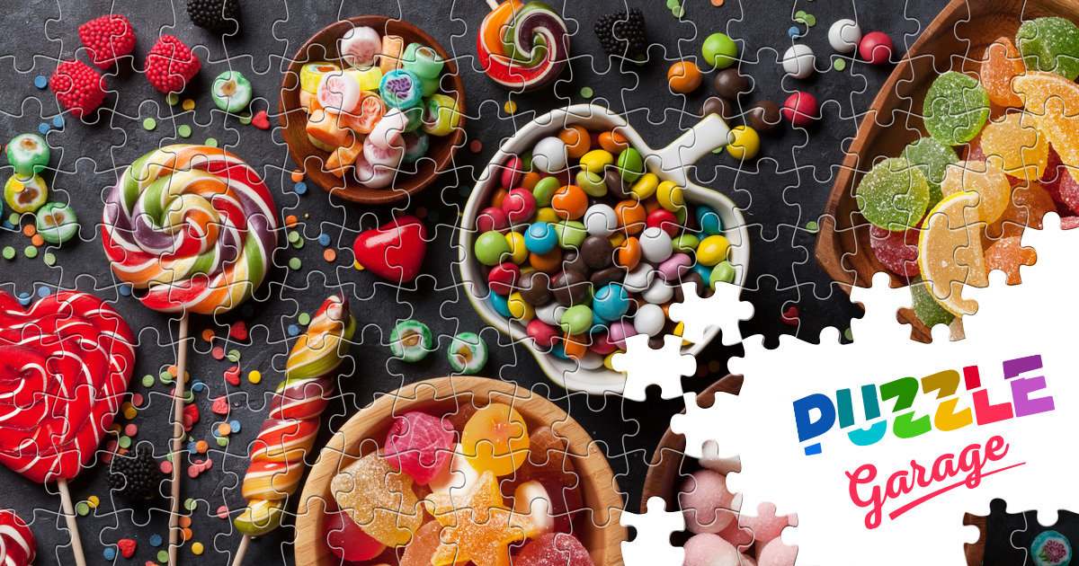 Assorted sweets in different dishes Jigsaw Puzzle (Home, Food) | Puzzle ...