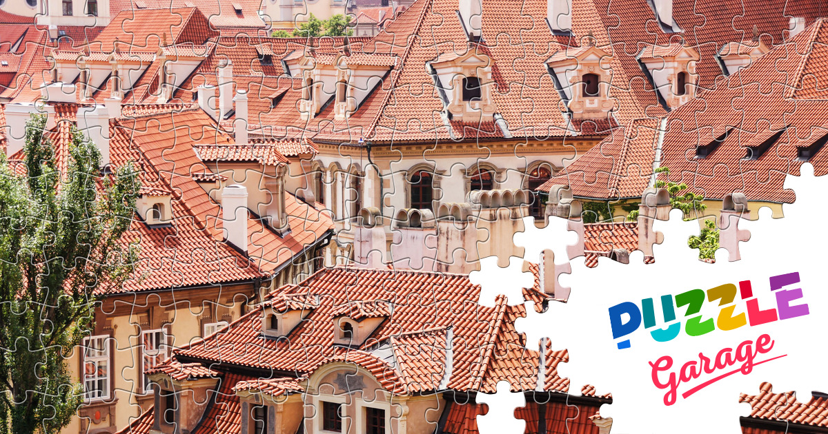 Tiled roofs Jigsaw Puzzle (Countries, Czech Republic) | Puzzle Garage