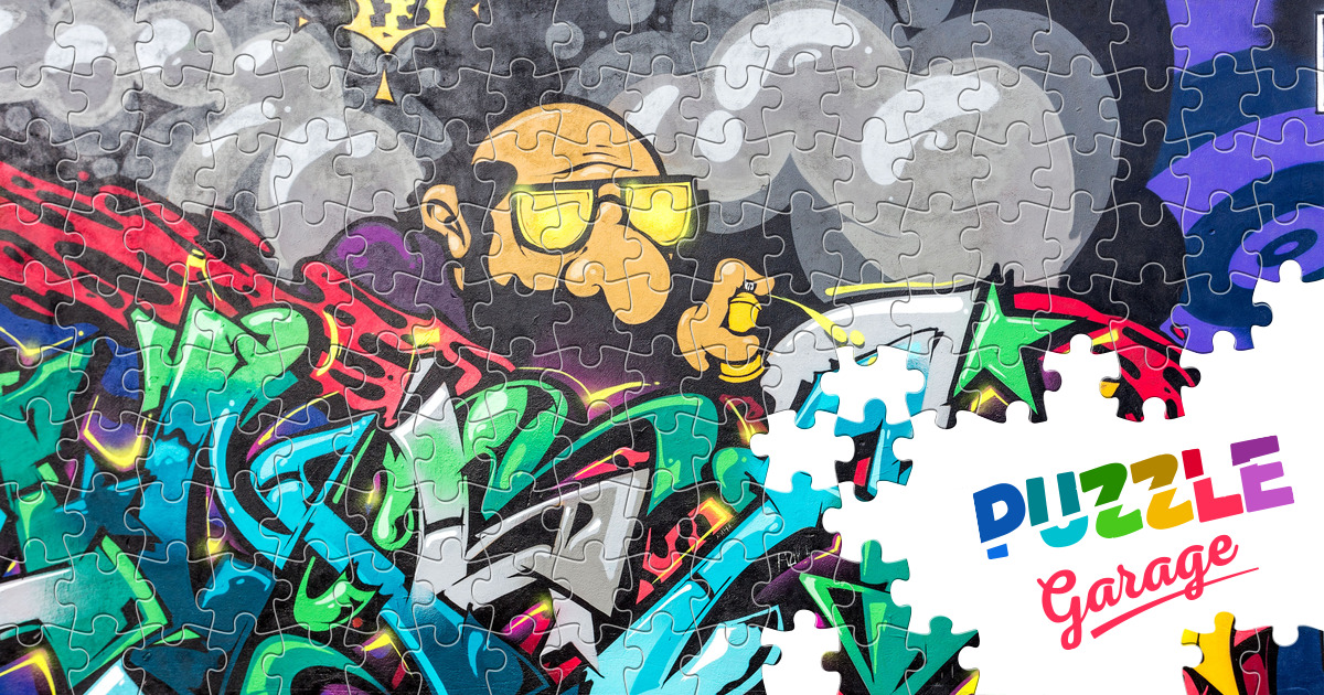Abstract bright graffiti Jigsaw Puzzle (Art, Graffiti) | Puzzle Garage