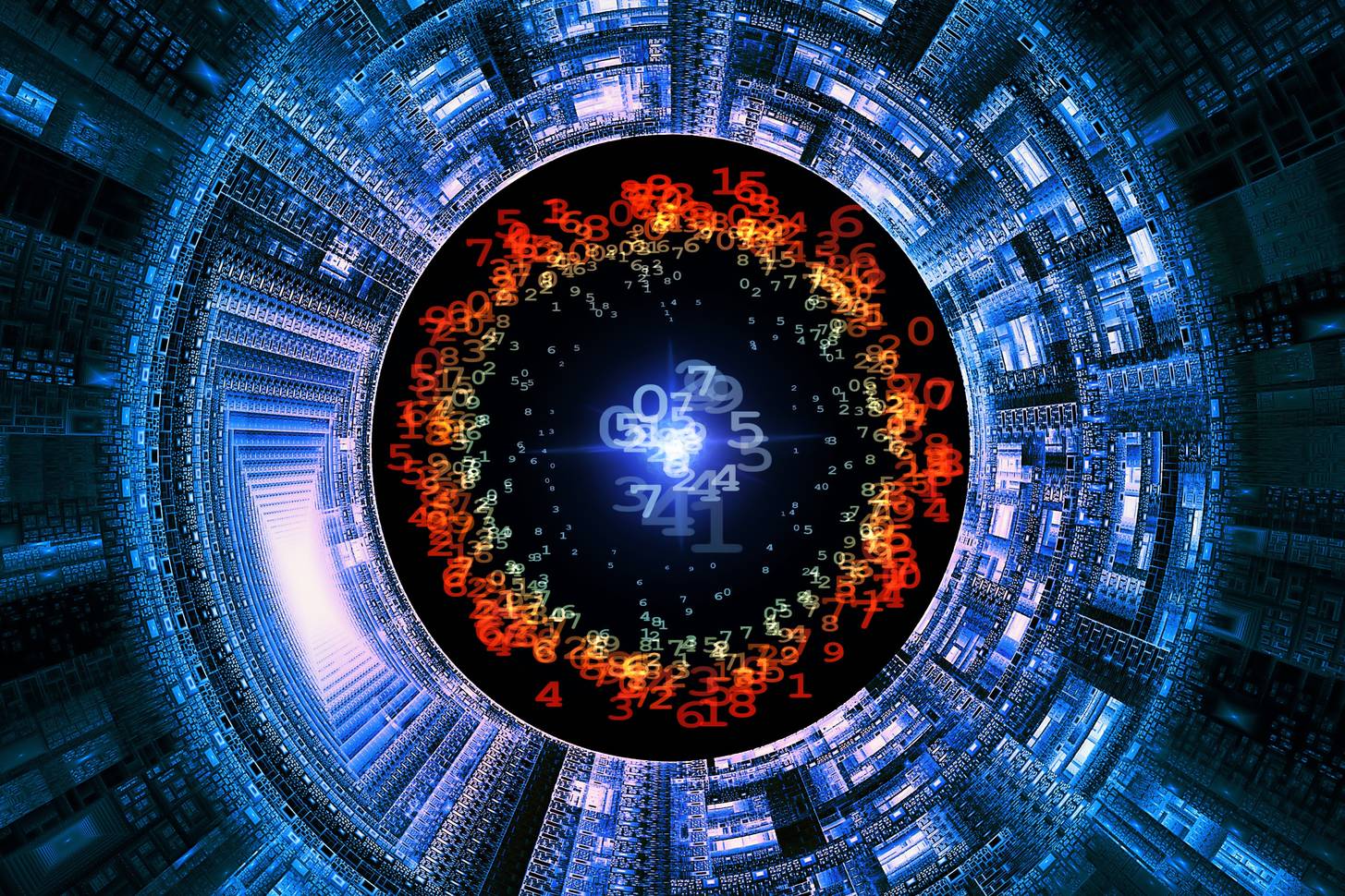 Digital symbols and abstract shapes Jigsaw Puzzle (Space, Sci-Fi ...