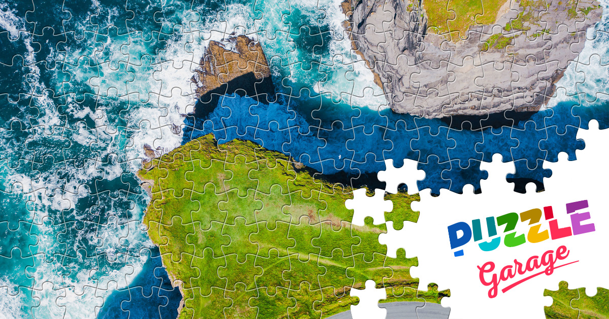 Aerial view of the coast of Ireland Jigsaw Puzzle (Countries, Ireland ...