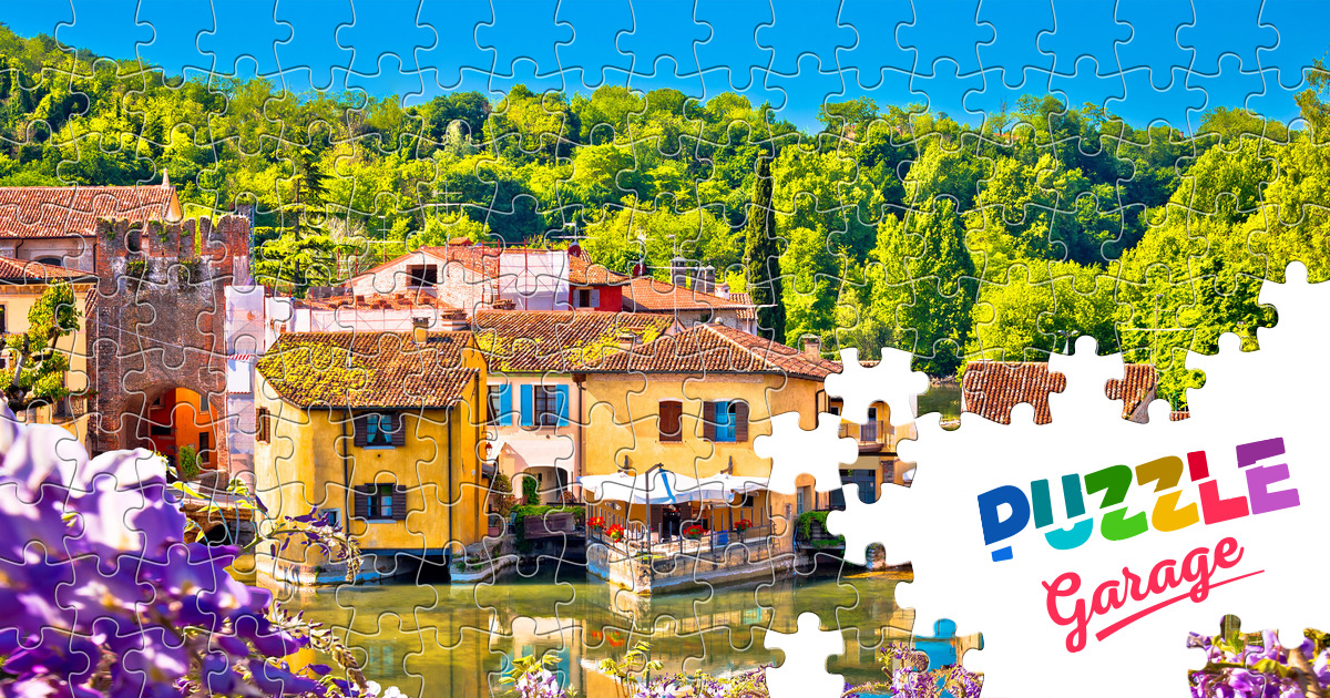 Borghetto on the Mincio River Jigsaw Puzzle (Countries, Italy) | Puzzle ...
