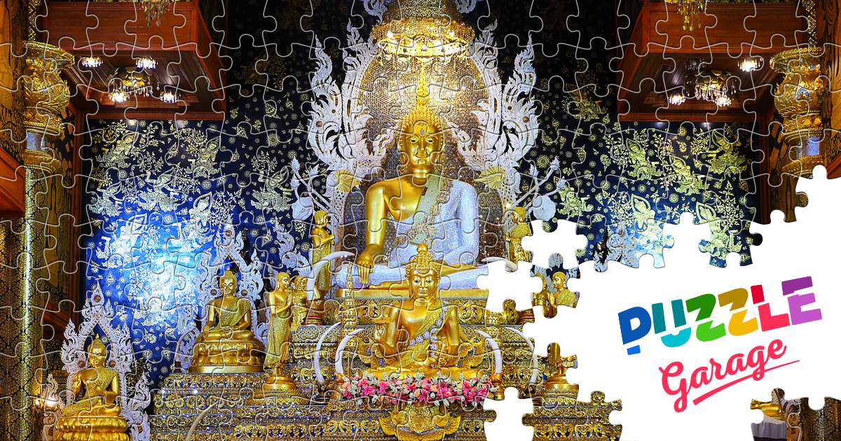 Buddha statue at Wat Tha Mai Jigsaw Puzzle (Countries, Thailand ...