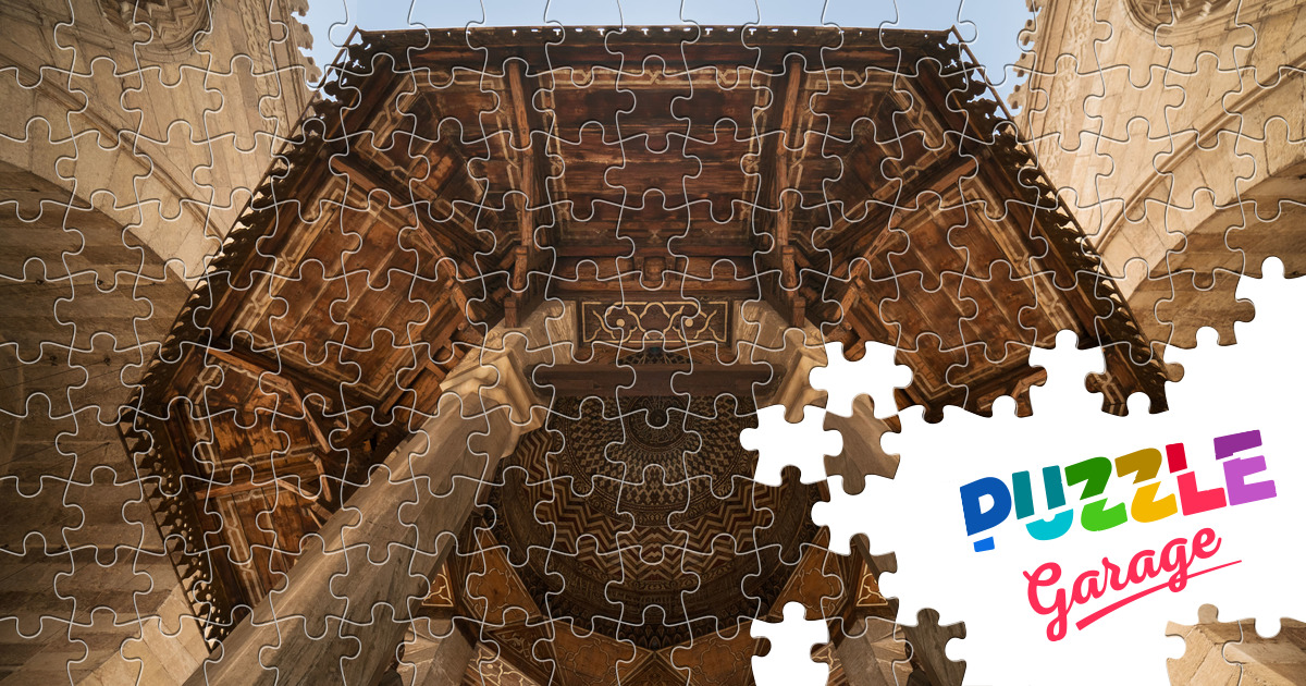 Ceiling of the mosque-madrasah of Sultan Barkuk Jigsaw Puzzle ...