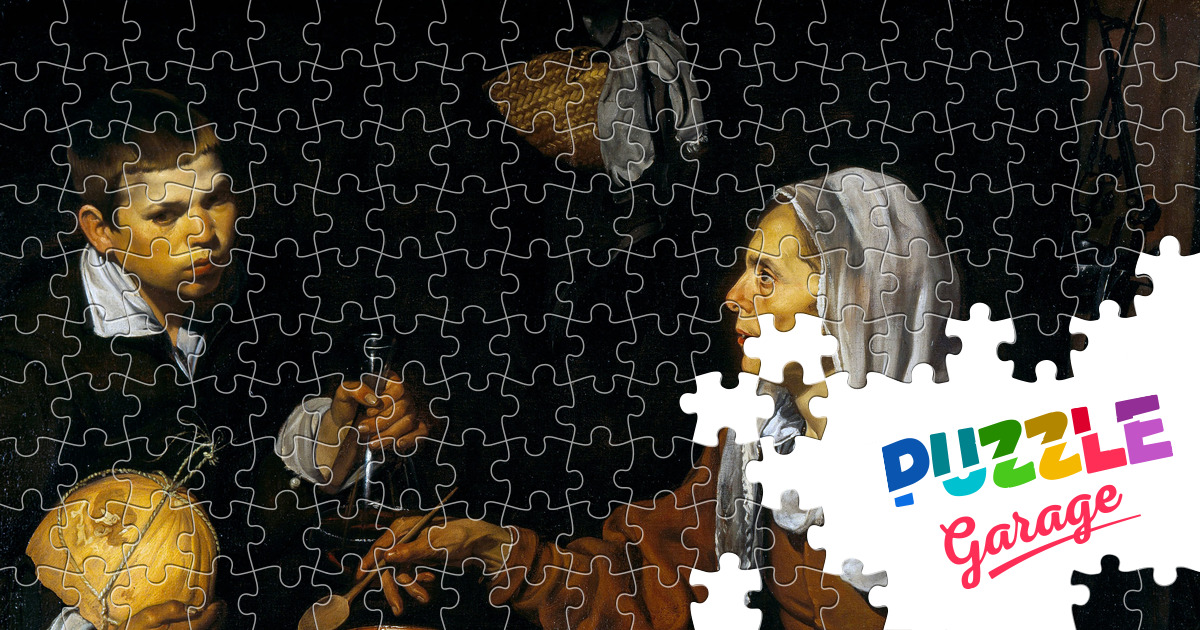 Diego Velazquez: "The Old Woman Frying Eggs" Jigsaw Puzzle (Art ...
