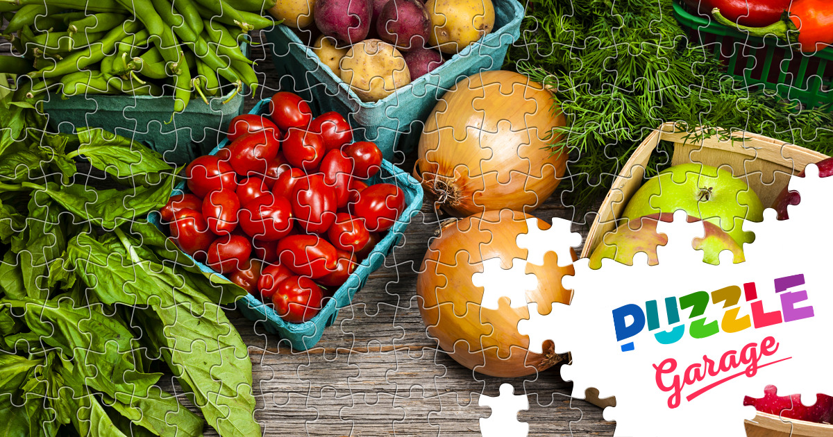 Assorted fruits, vegetables and herbs Jigsaw Puzzle (Plants, Fruits ...