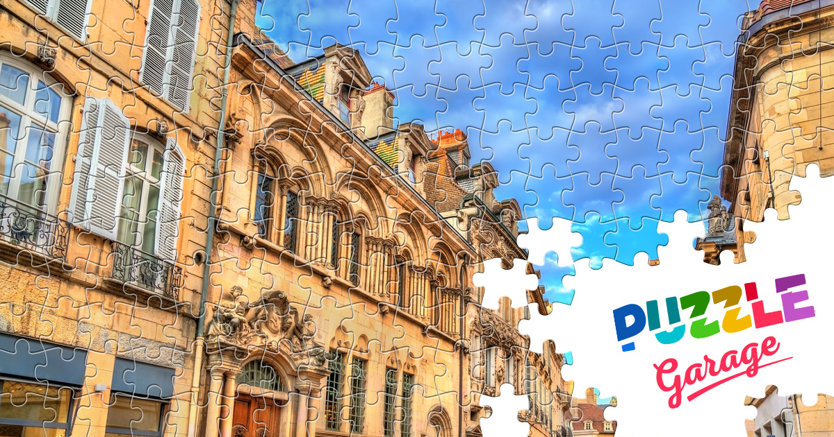 Street architecture in Dijon Jigsaw Puzzle (Countries, France) | Puzzle ...