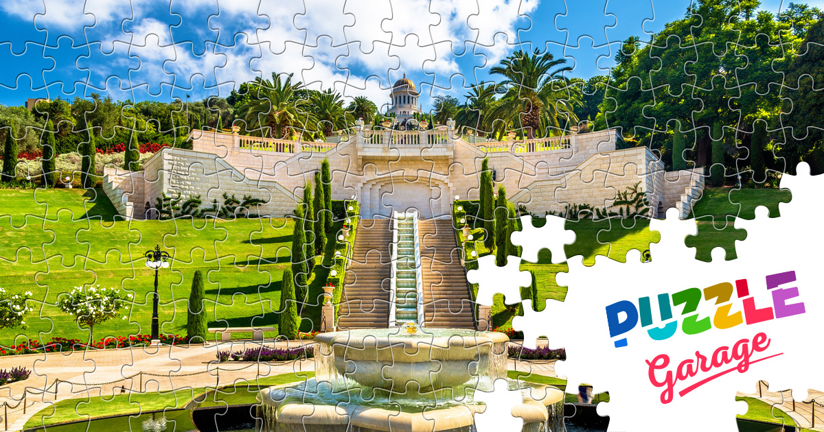 Shrine of the Báb Jigsaw Puzzle (Countries, Israel) | Puzzle Garage
