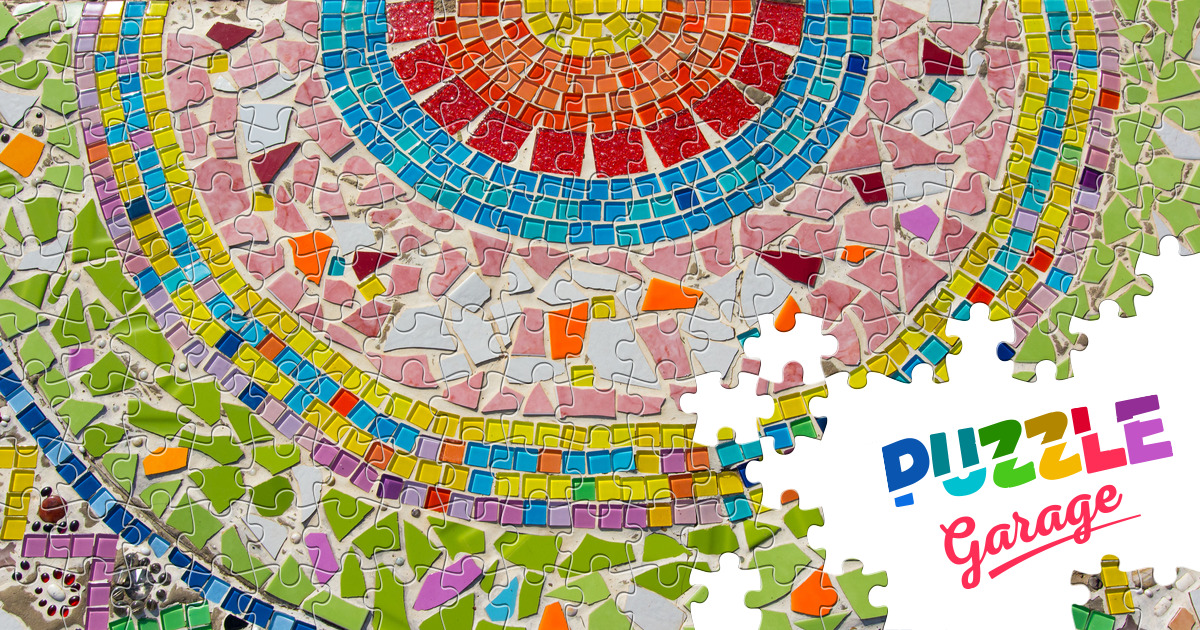 Mosaic from colorful tiles Jigsaw Puzzle (Other, Abstraction) | Puzzle ...