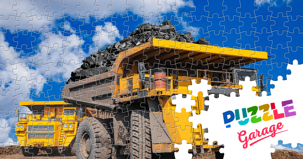 Large mining trucks Jigsaw Puzzle (Technics, Special machinery ...