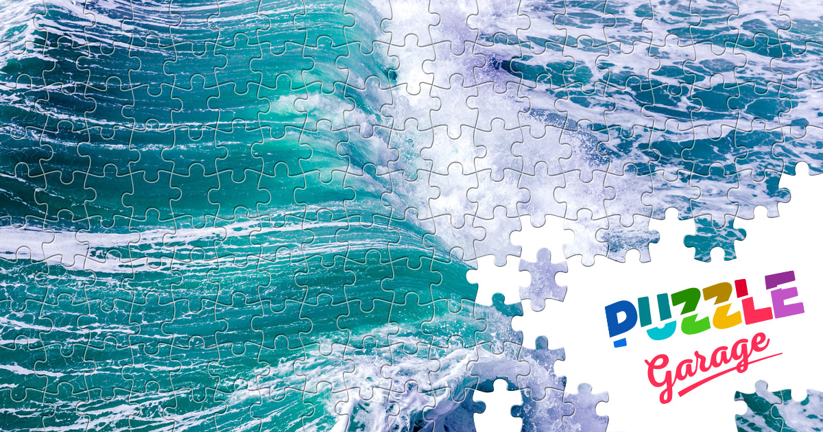 Waves in the ocean Jigsaw Puzzle (Nature, Seas and Oceans) | Puzzle Garage