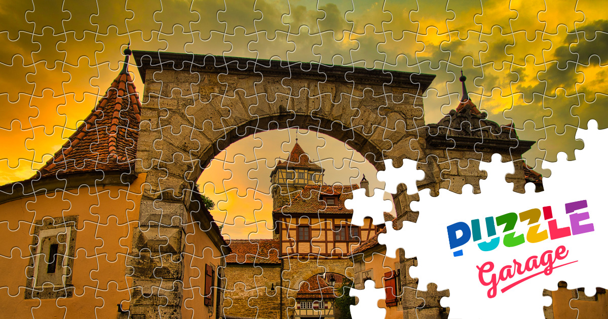 Röder Gate, Rothenburg ob der Tauber Jigsaw Puzzle (Countries, Germany ...