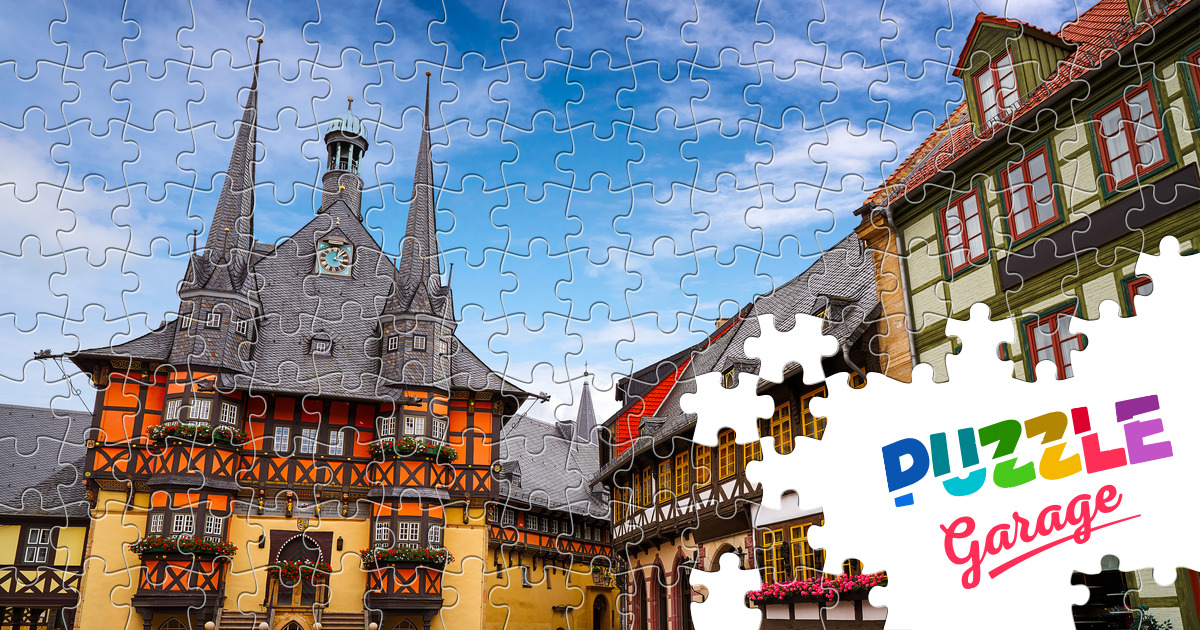 Town Hall Wernigerode Jigsaw Puzzle (Countries, Germany) | Puzzle Garage
