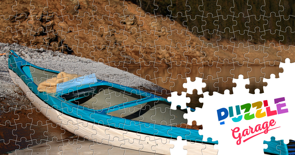 Canoe on the shore of Lake Belis Jigsaw Puzzle (Countries, Romania ...