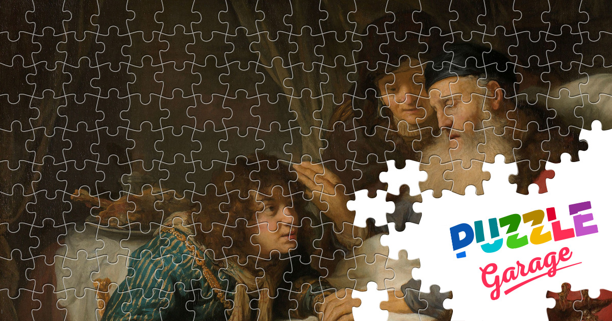 Govert Flink: "Isaac Blessing of Jacob" Jigsaw Puzzle (Art ...