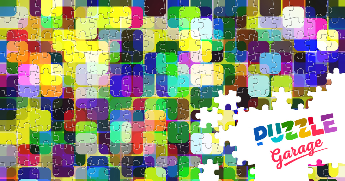 3D Abstraction: Colored squares Jigsaw Puzzle (Other, Abstraction ...