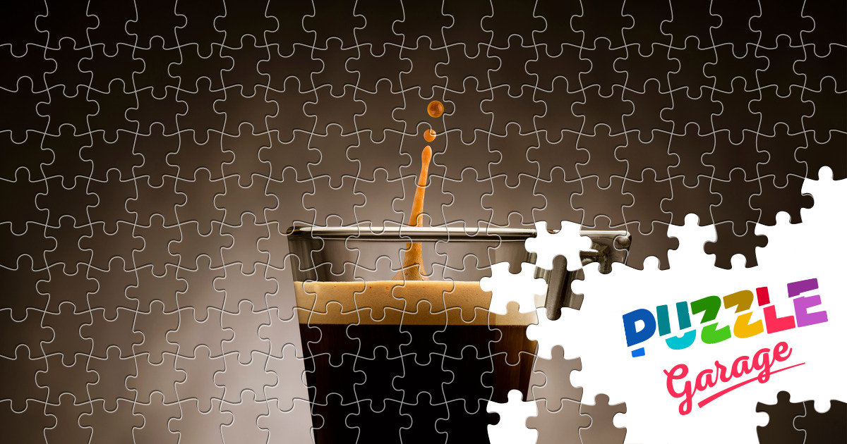 Coffee in a glass cup Jigsaw Puzzle (Home, Food) | Puzzle Garage