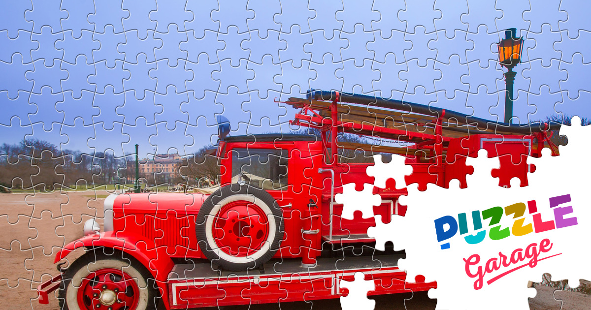 Puzzle Camion de pompiers vintage (Technique, Machines spéciales ...