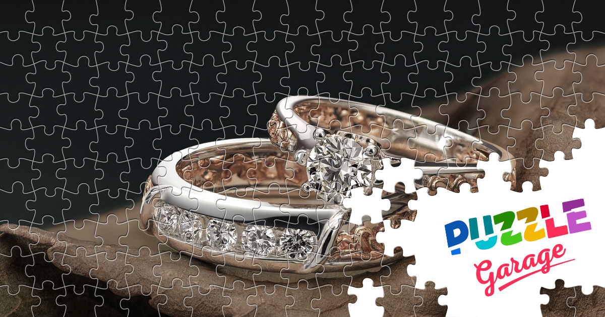 Wedding rings with diamonds Jigsaw Puzzle (Stuff, Jewellery) | Puzzle ...