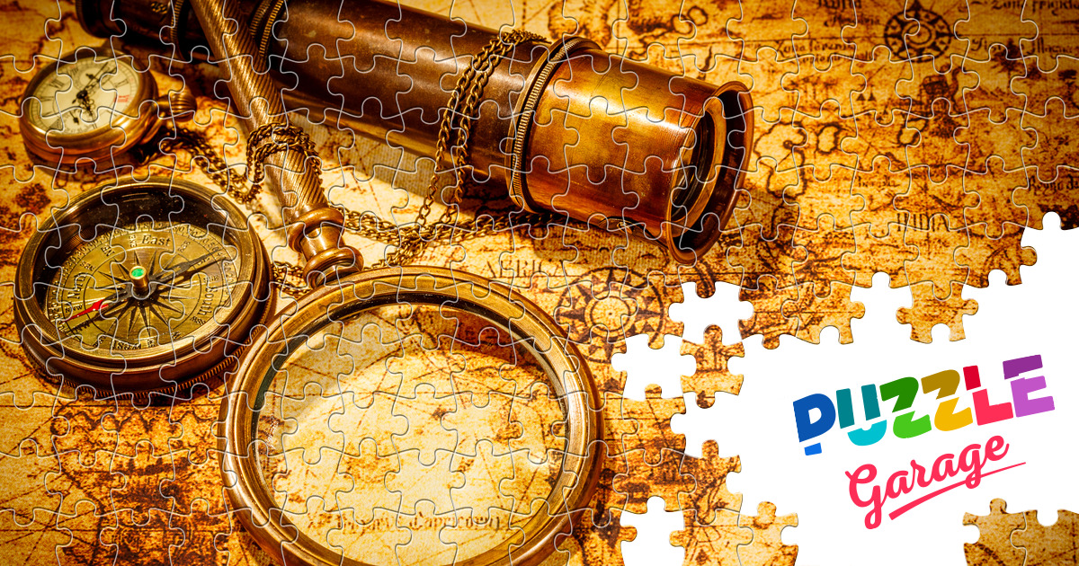 Searching for treasures Jigsaw Puzzle (History, Maps) | Puzzle Garage