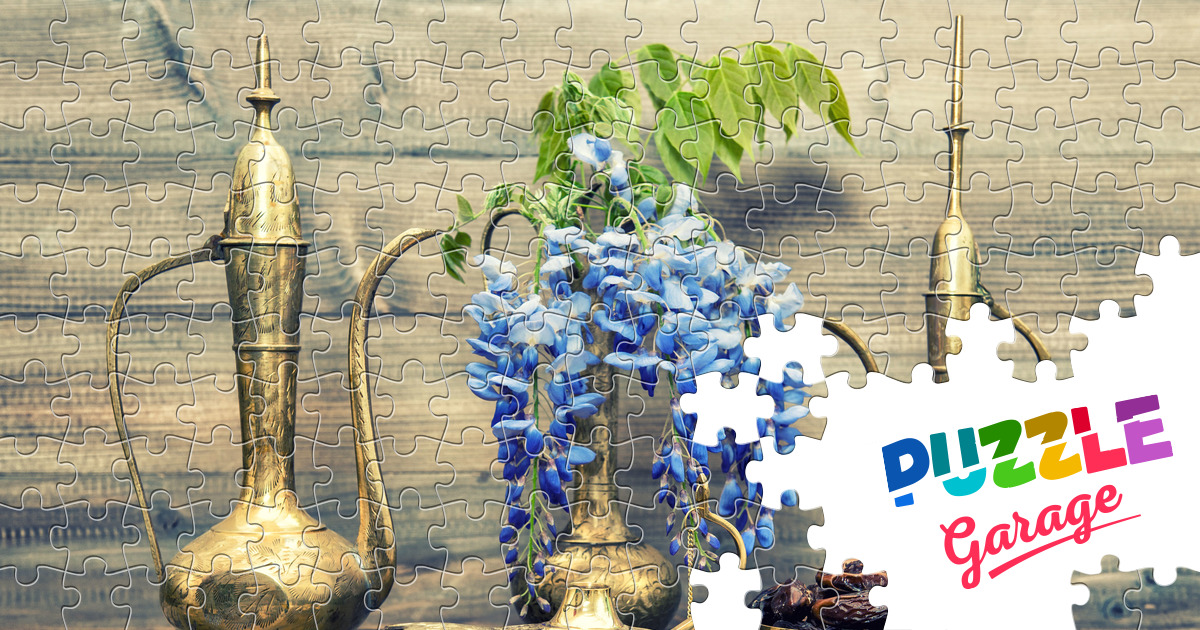Antique oriental service Jigsaw Puzzle (History, Antique) | Puzzle Garage