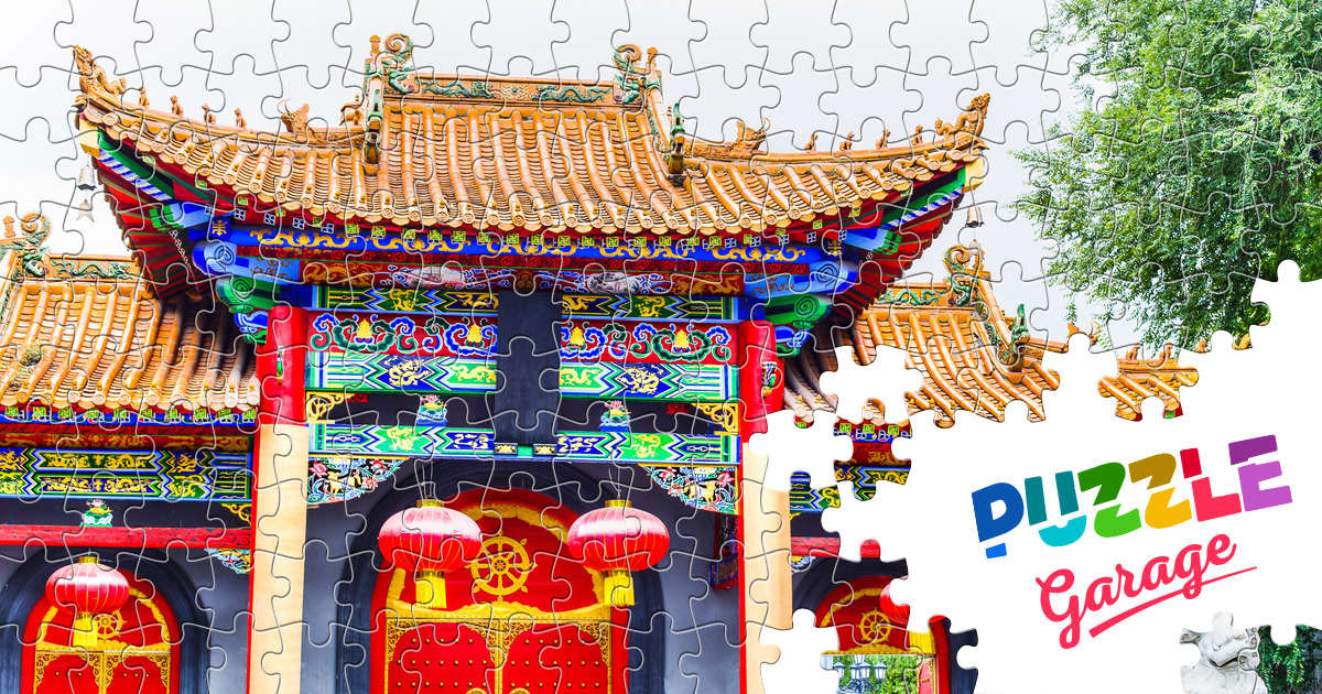 Jile Buddhist Temple Jigsaw Puzzle (Countries, China) | Puzzle Garage
