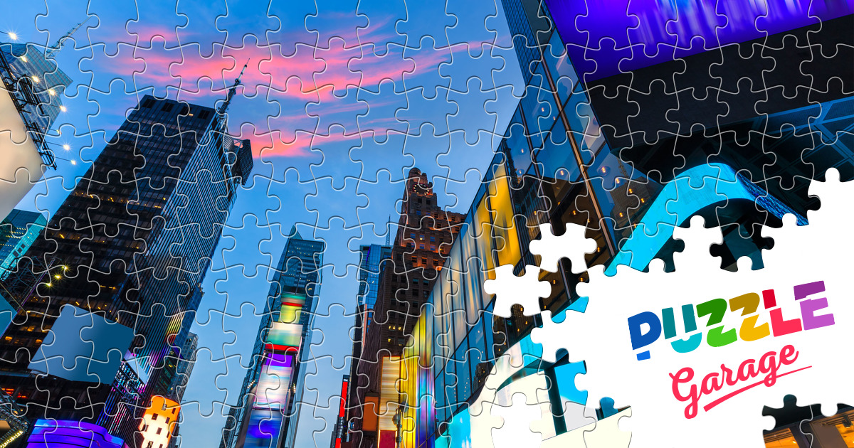 Evening Times Square Jigsaw Puzzle (Countries, USA) | Puzzle Garage