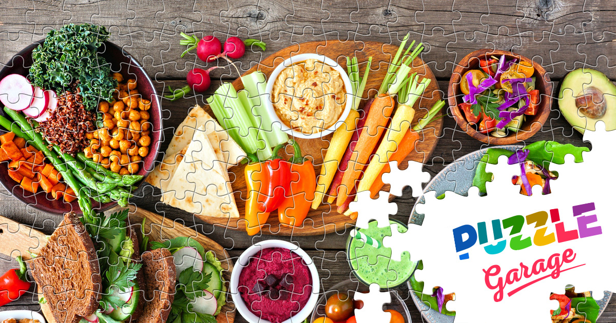 Dishes with vegetables on the table Jigsaw Puzzle (Home, Food) | Puzzle ...
